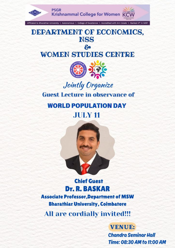 WORLD POPULATION DAY EVENT - PSGRKCW