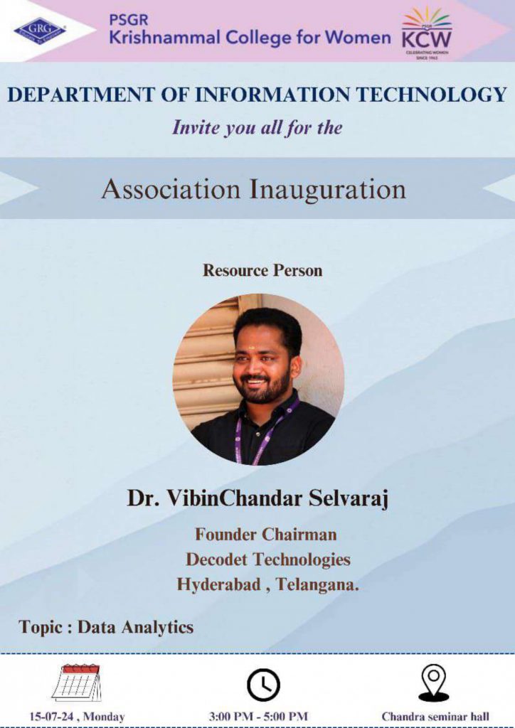 Association Inaguration - PSGRKCW