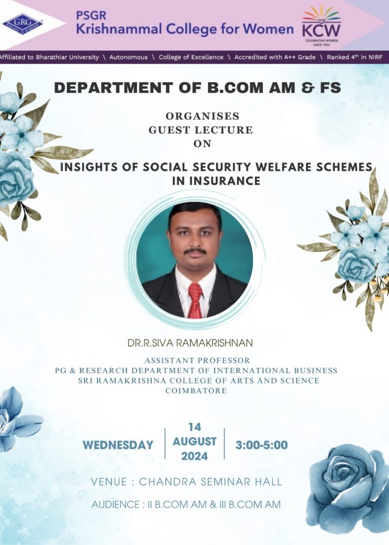 Guest Lecture - PSGRKCW