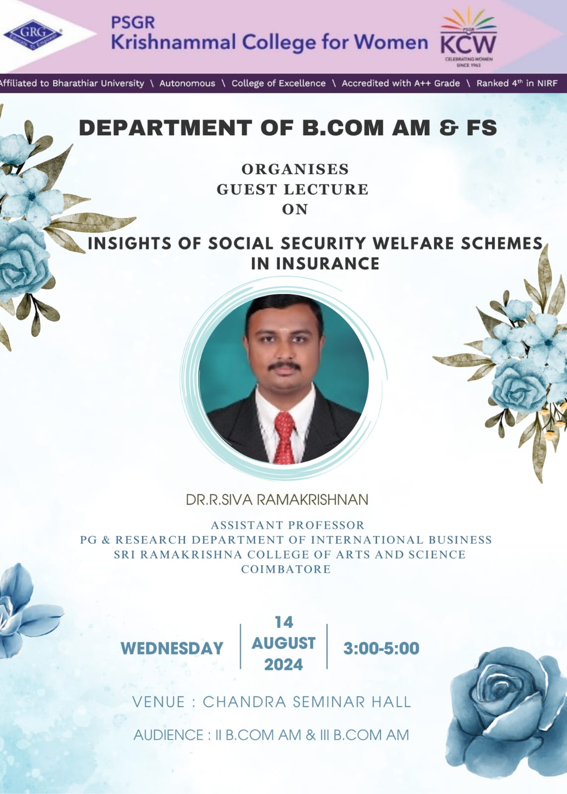 Guest Lecture - PSGRKCW