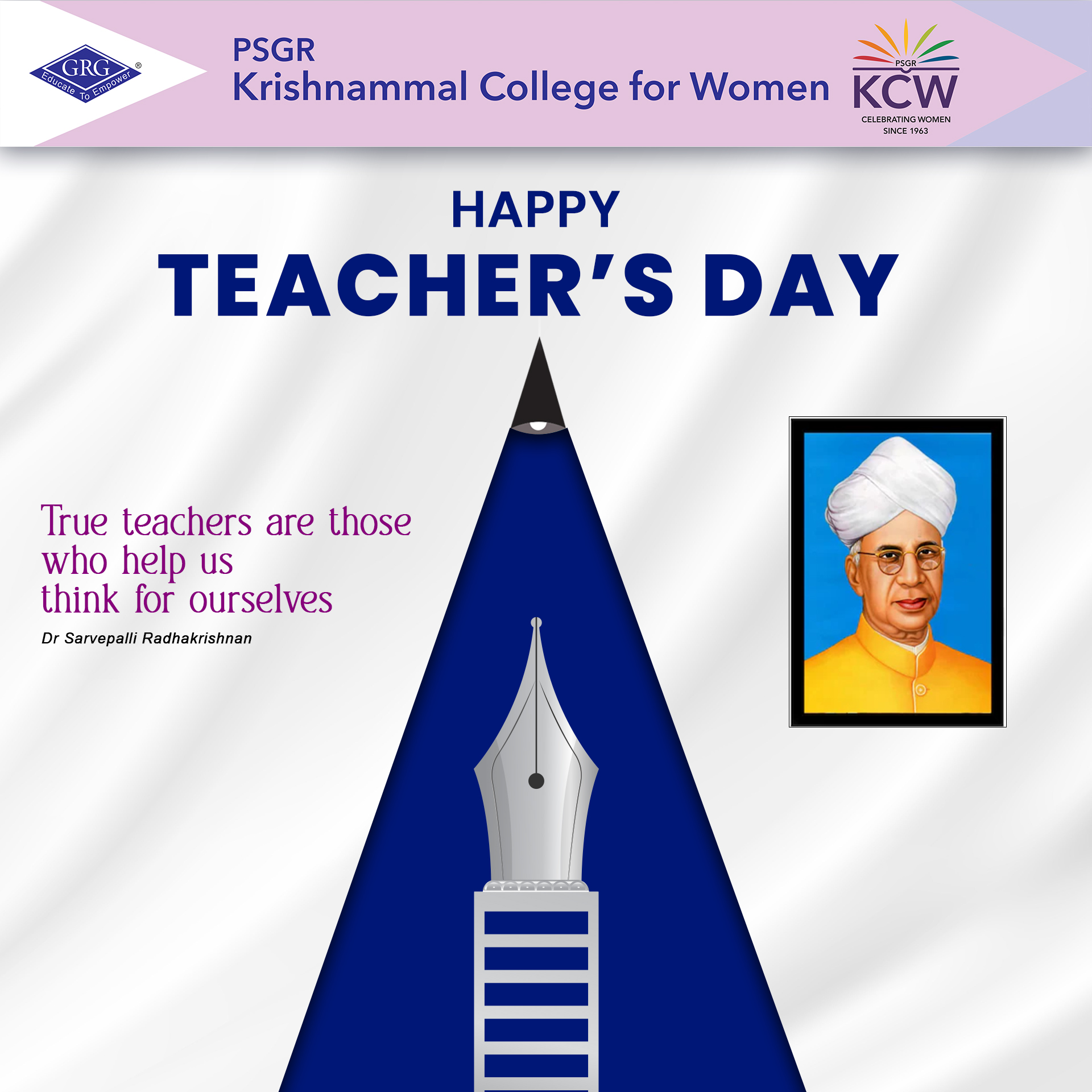 Happy Teachers day - PSGRKCW
