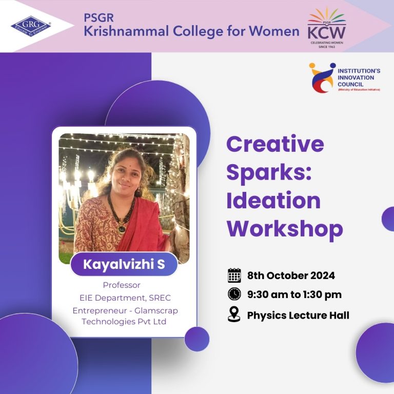 IIC Ideation Workshop - PSGRKCW