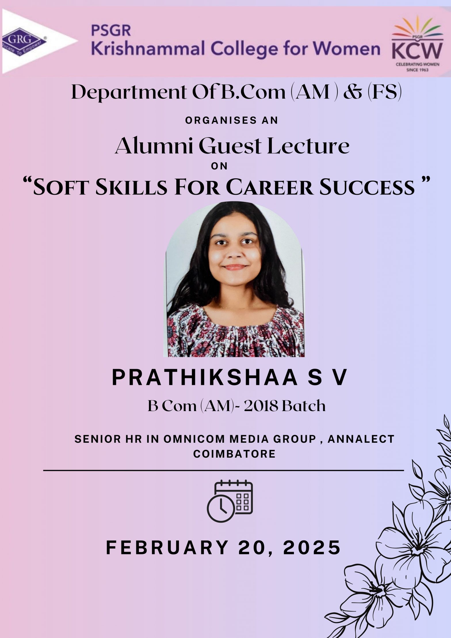 Alumni Guest Lecture 2025 - PSGRKCW