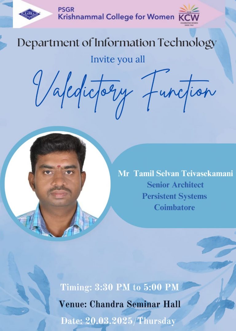 Valedictory - PSGRKCW