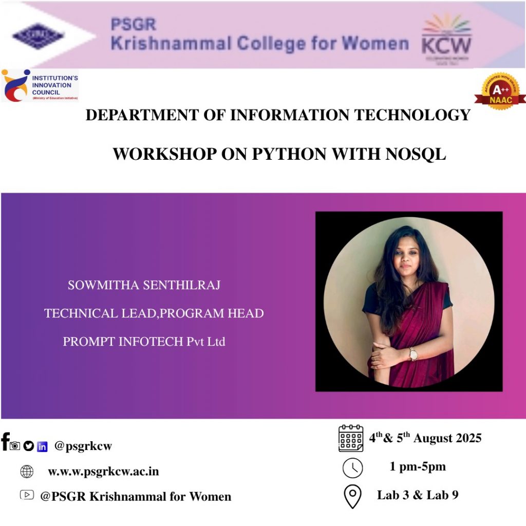 Workshop On Python - PSGRKCW
